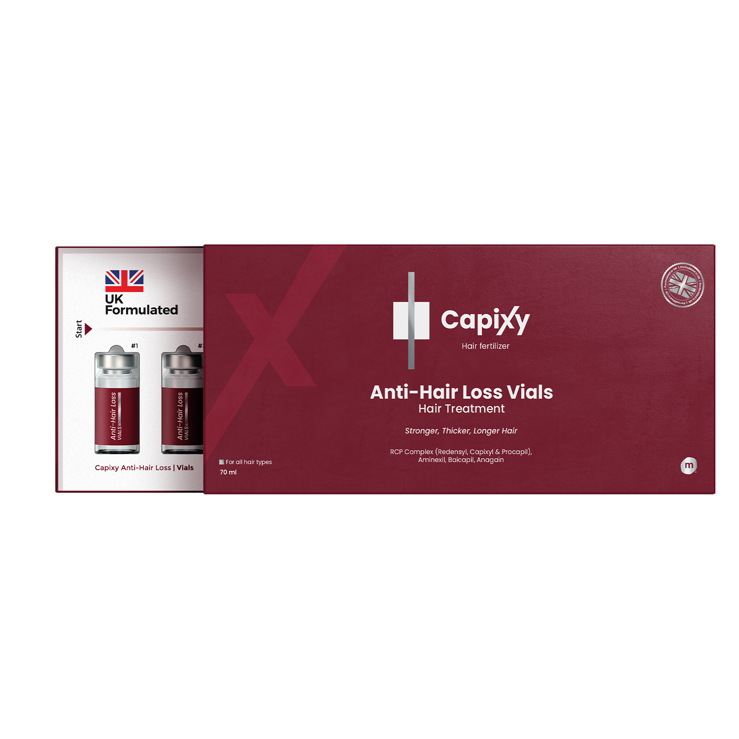 Capixy Anti Hair Loss Vials 70ml – Majestic