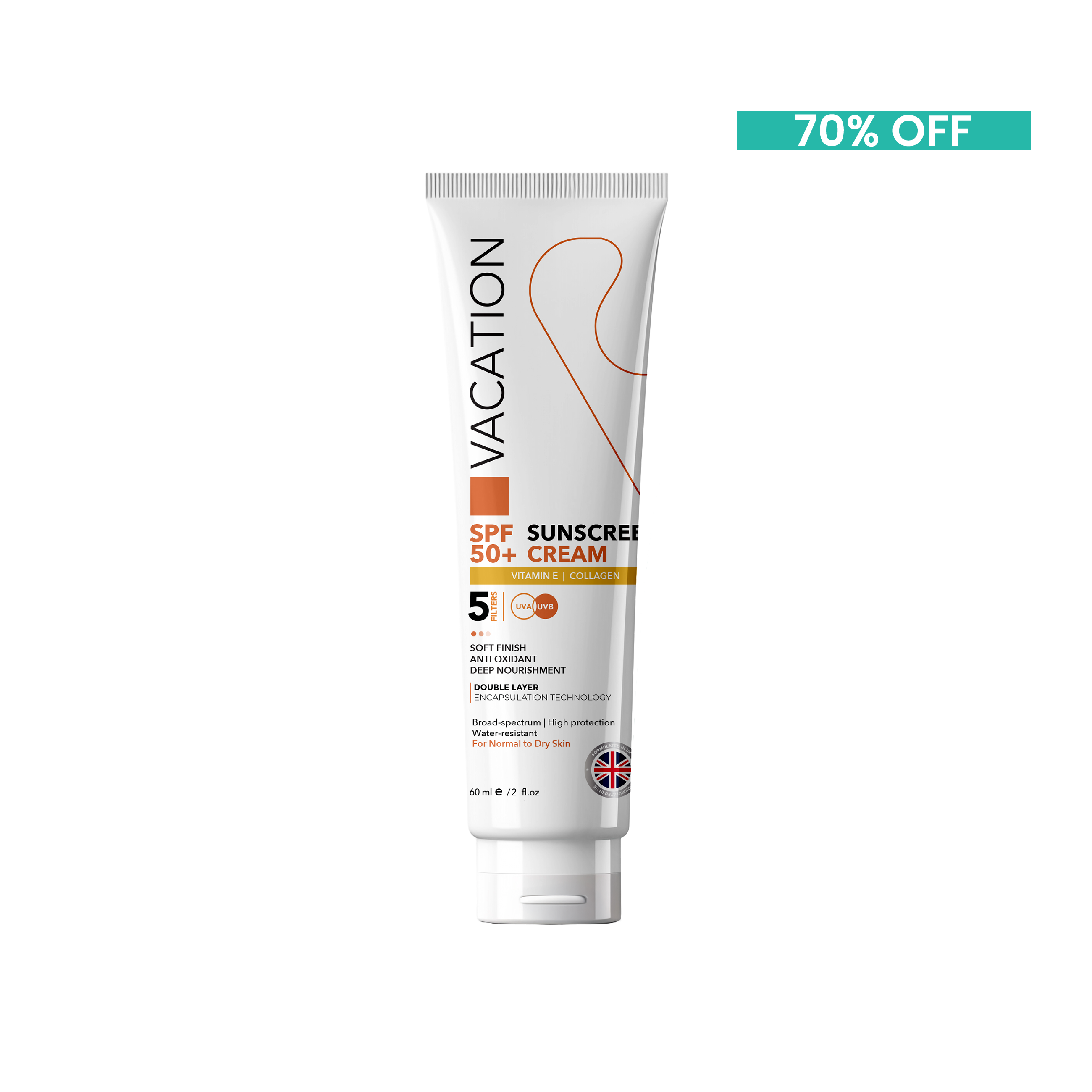 Vacation Sunscreen Cream 60ml – Majestic